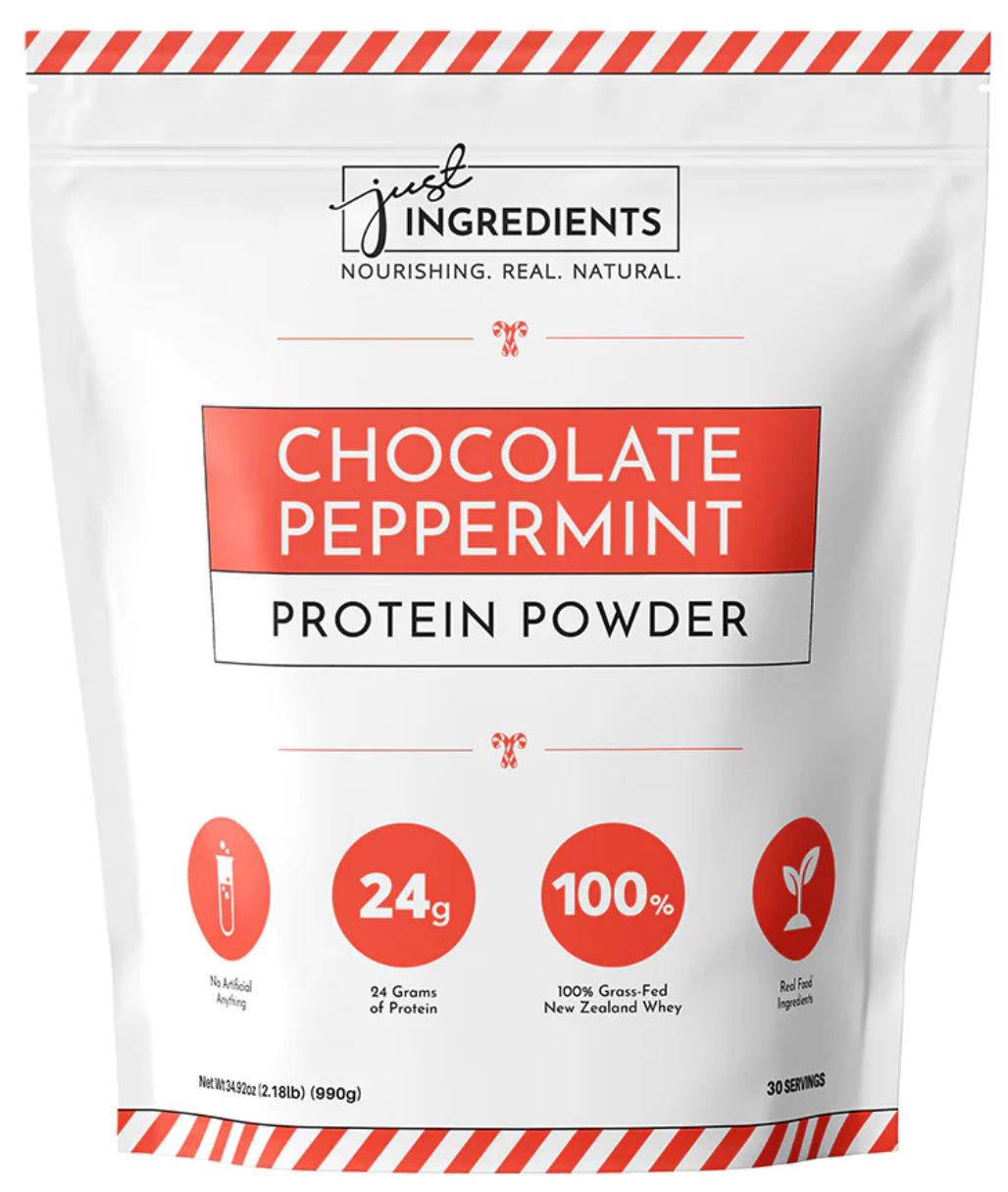 Just Ingredients - Peppermint Chocolate Protein Powder 30 svgs | Max ...