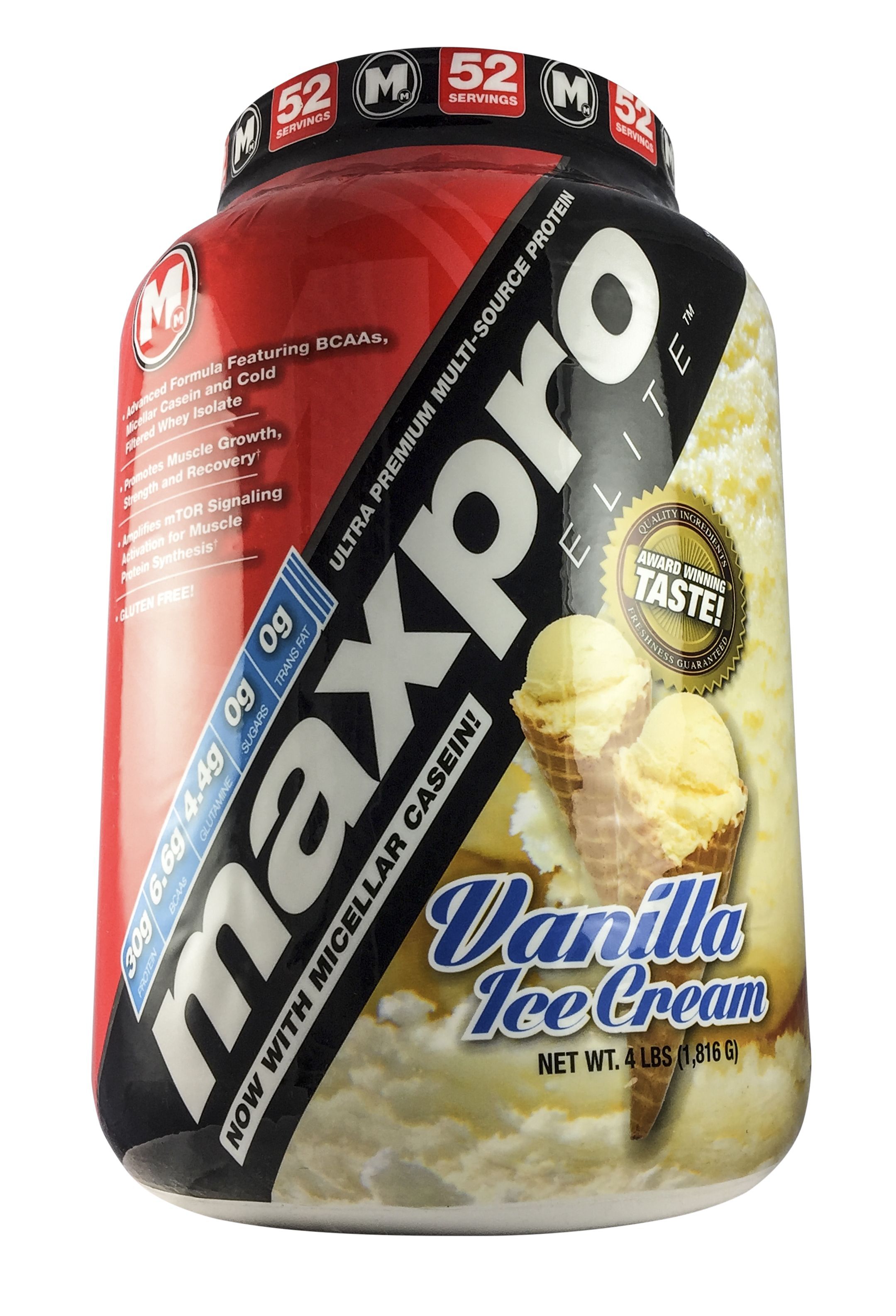 MaxPro Elite 4lb - Vanilla Ice Cream 52 servings | Max Muscle Clackamas